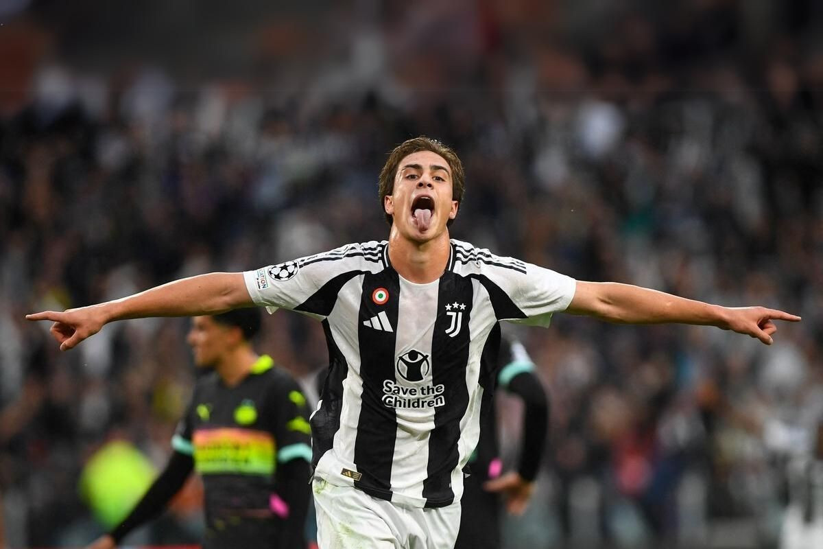 Juventus forması giyen Kenan Yıldız, çıktığı ilk Şampiyonlar Ligi ...