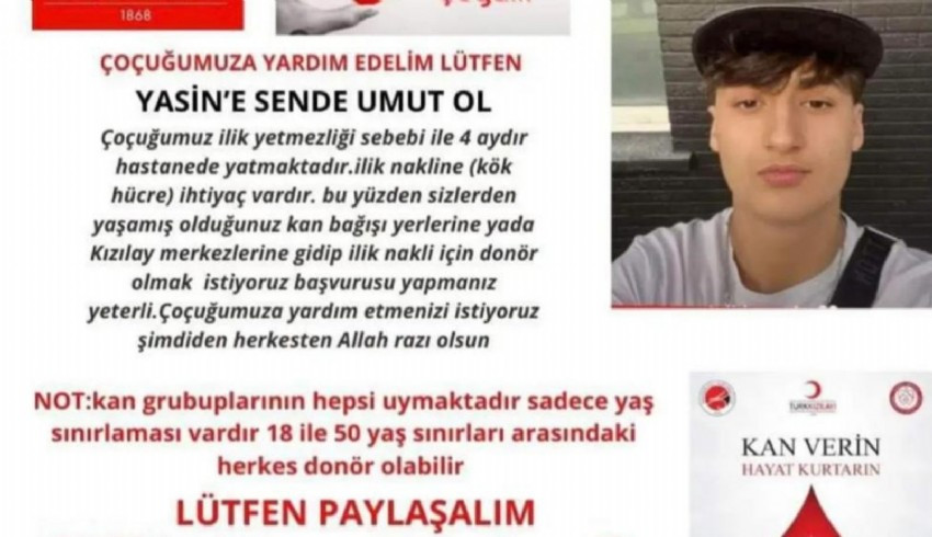 Belçika’da yaşayan gurbetçi Yasin için Almanya’da umut kampanyası ...