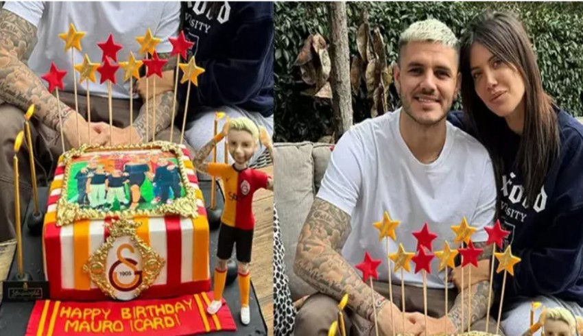Wanda Nara'dan Icardi'ye Sarı-Kırmızılı pasta - Patronlar Dünyası